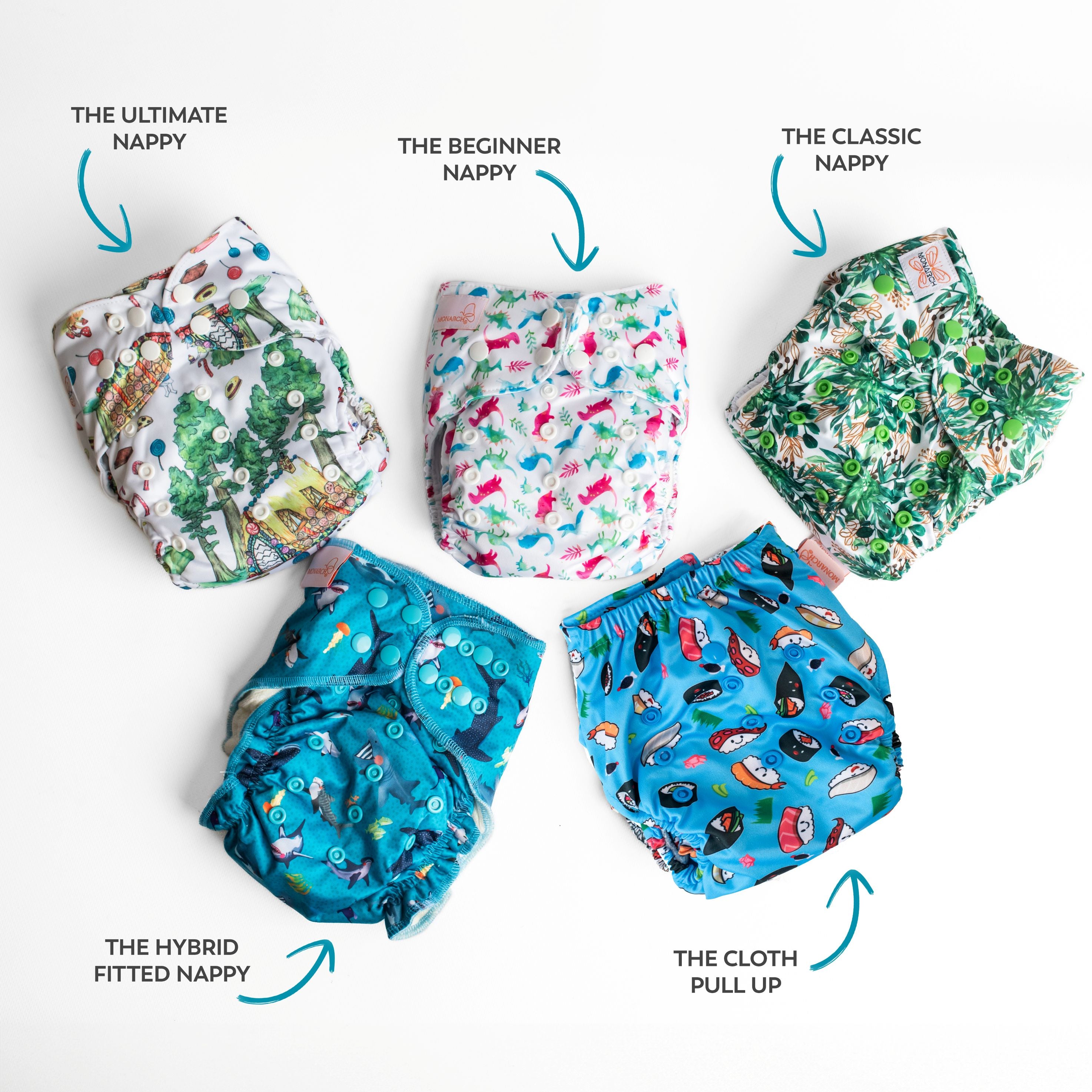50% OFF Complete Cloth Nappy Trial Bundle – Monarch Store