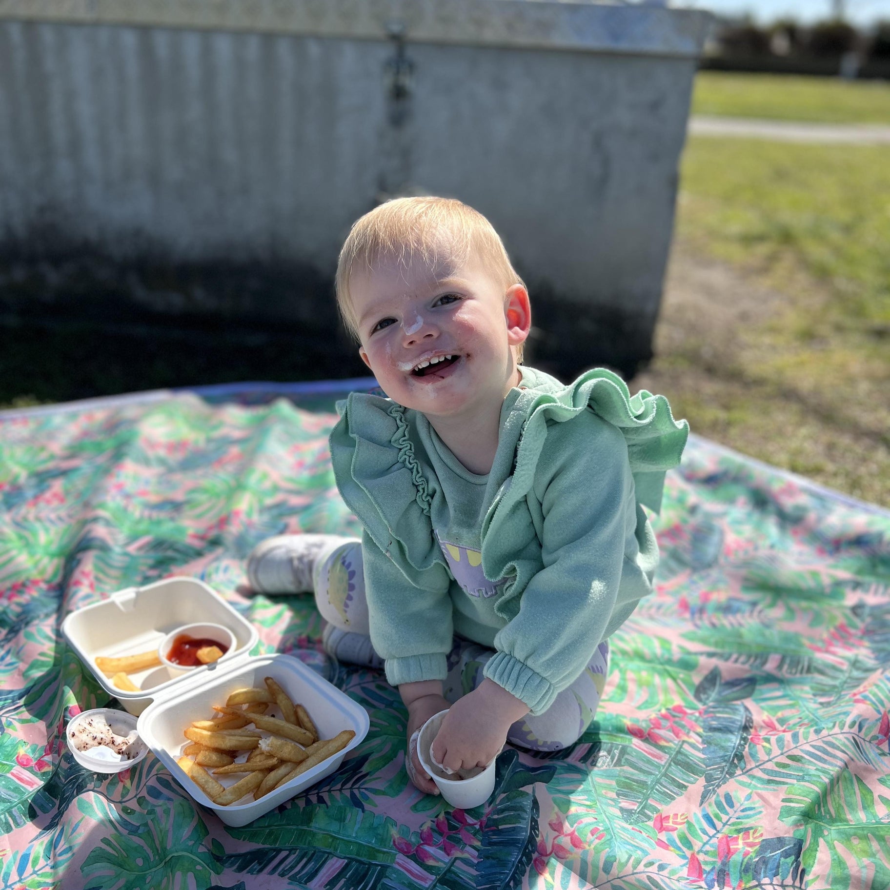 Extra Large Everything Waterproof Wipeable Picnic Play Mat | Tropical ...