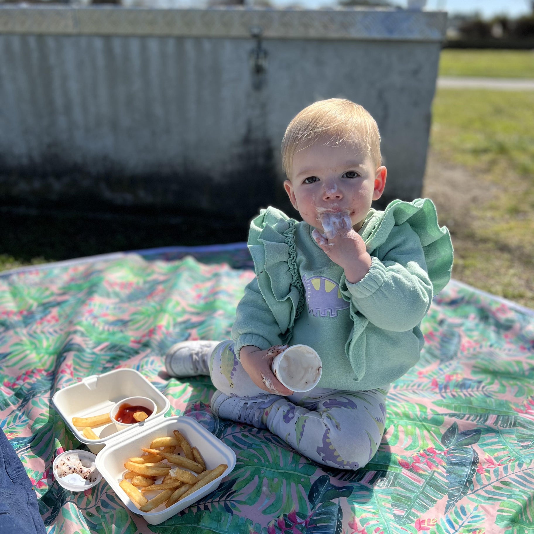 Extra Large Everything Waterproof Wipeable Picnic Play Mat | Tropical ...